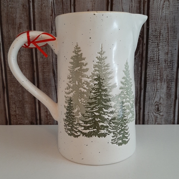 Eli + Ana | Dining | Eli Ana Forest Woods Ceramic Pitcher Christmas ...
